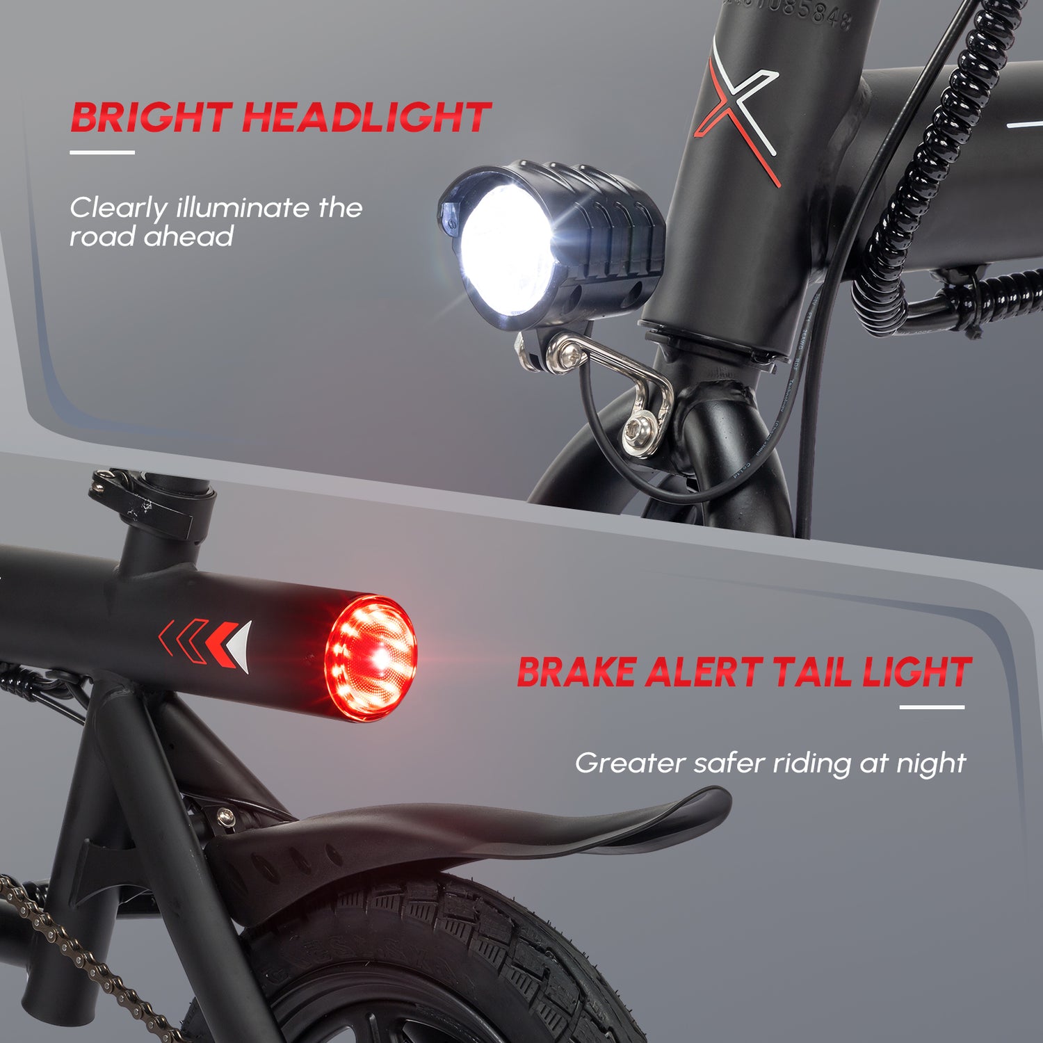 Pexmor 500W Electric City Bike , 14" Wheels,Foldable