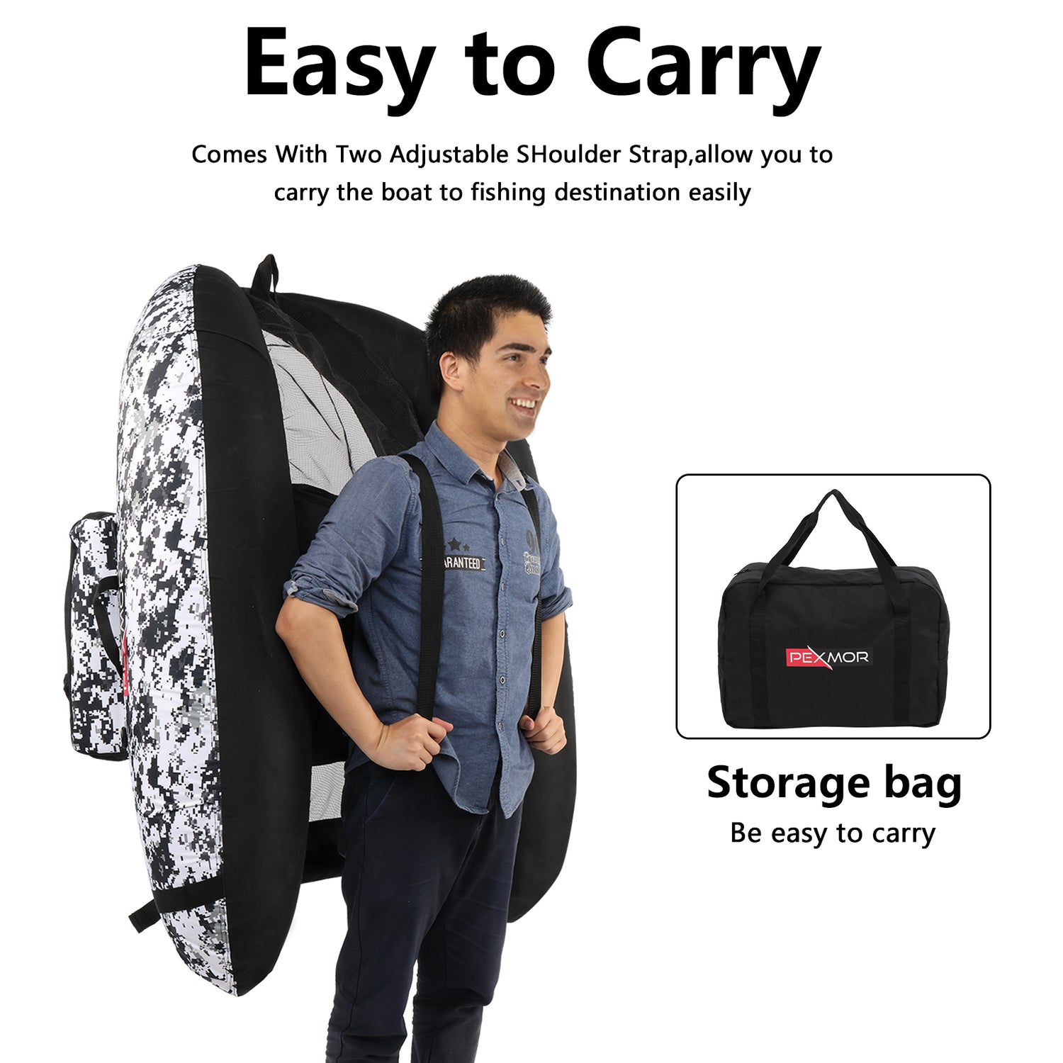 PEXMOR 350lbs Adjustable Inflatable Fishing Float Tube – Pexmor